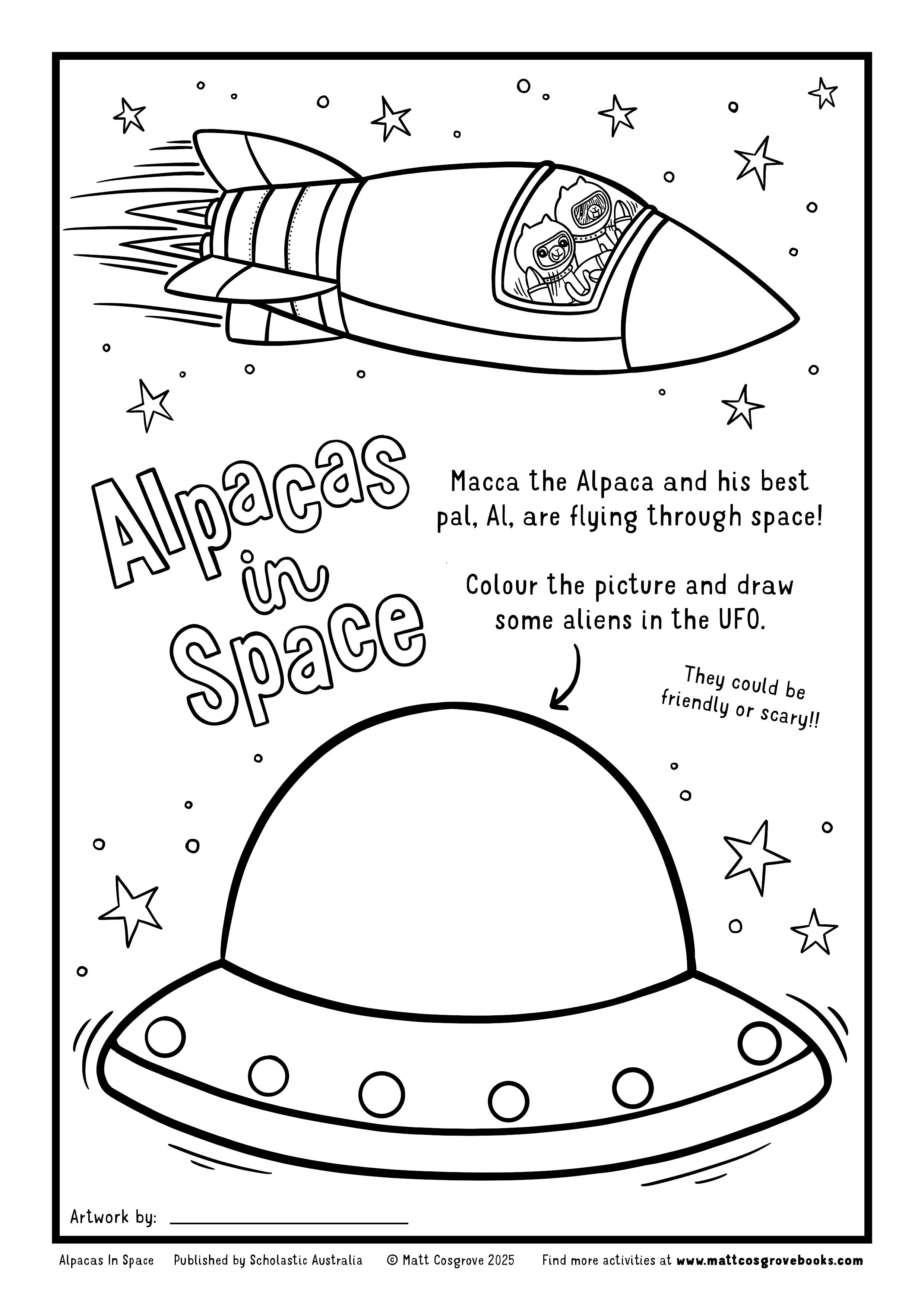 ALPACAS IN SPACE ACTIVITIES — Matt Cosgrove