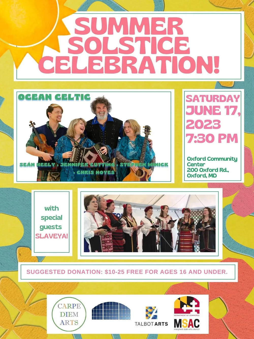 Summer Solstice with Ocean Celtic in Oxford, MD — Seán Heely