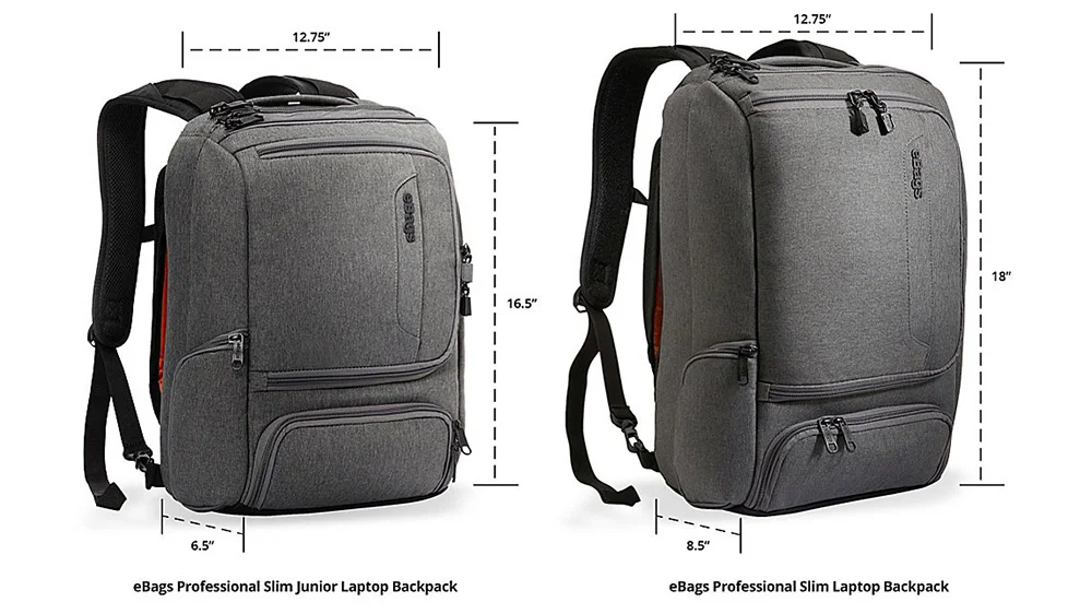eBags Professional Slim Laptop Backpack | Backpackies