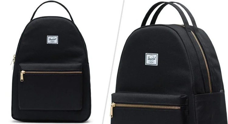 Black Backpack with Gold Zipper - 11 Cute Backpacks You’ll Love ...