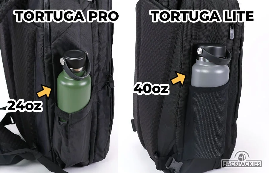 Tortuga Travel Backpack Pro vs Lite 40L - Hands-on Comparison | Backpackies