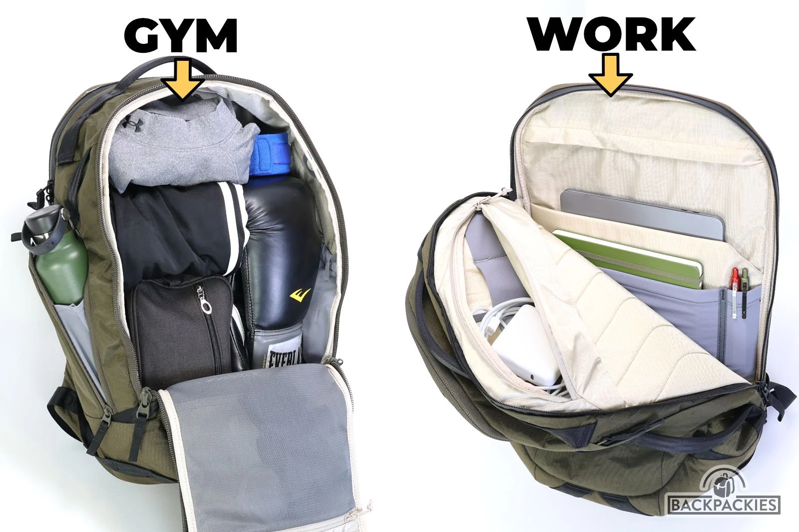 Combination gym and laptop bag online