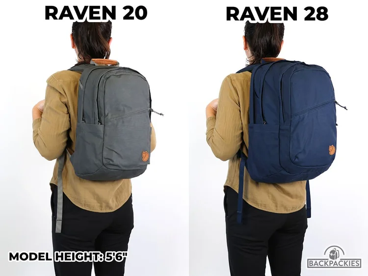 Fjallraven Raven 20 vs 28 Backpack - What's the Difference? | Backpackies