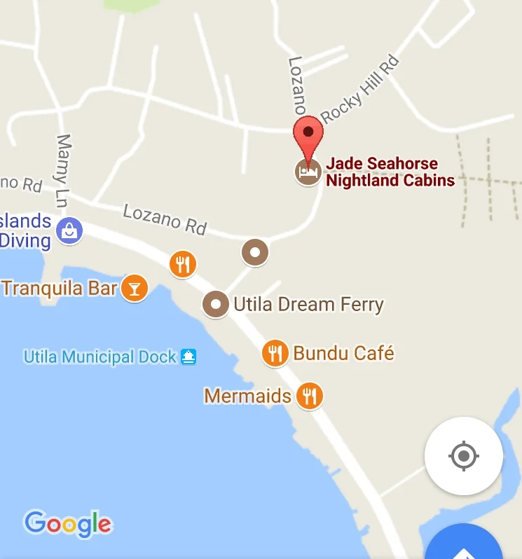 Utila Map and Cabin Inquiries | Jade Seahorse