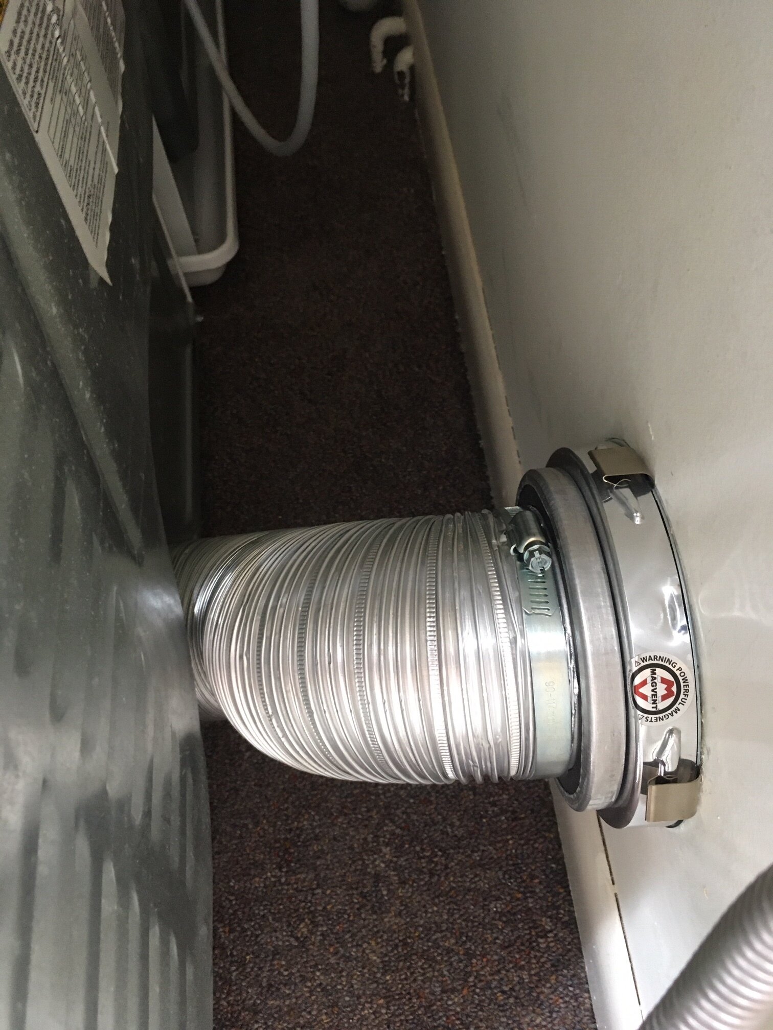 Magvent Dryer Vent — Clean Neat Tight Installation A Very Solid