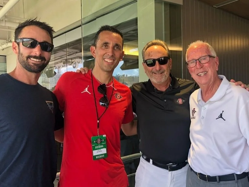 Coach Steve Fisher and Assistant Men’s Basketball Coach Matt Soria ...