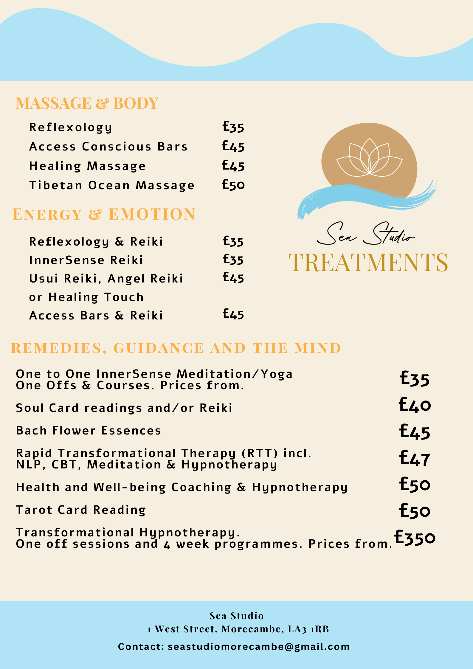 Sea Studio Morecambe — InnerSense Guru
