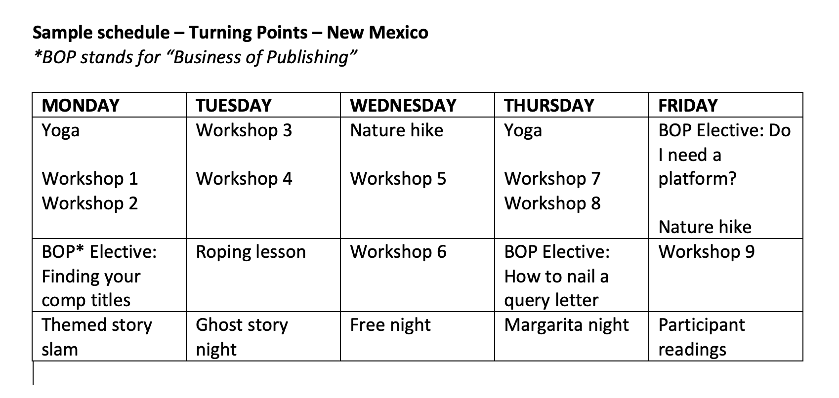 WRITING RETREATS — courtney maum