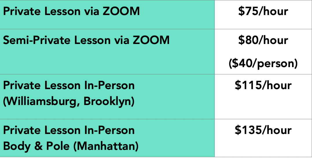 Private Lessons — Donna Carnow