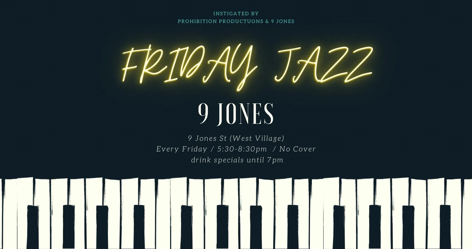 FRIDAY JAZZ at 9 JONES (every Friday) — PROHIBITION PRODUCTIONS: NYC ...