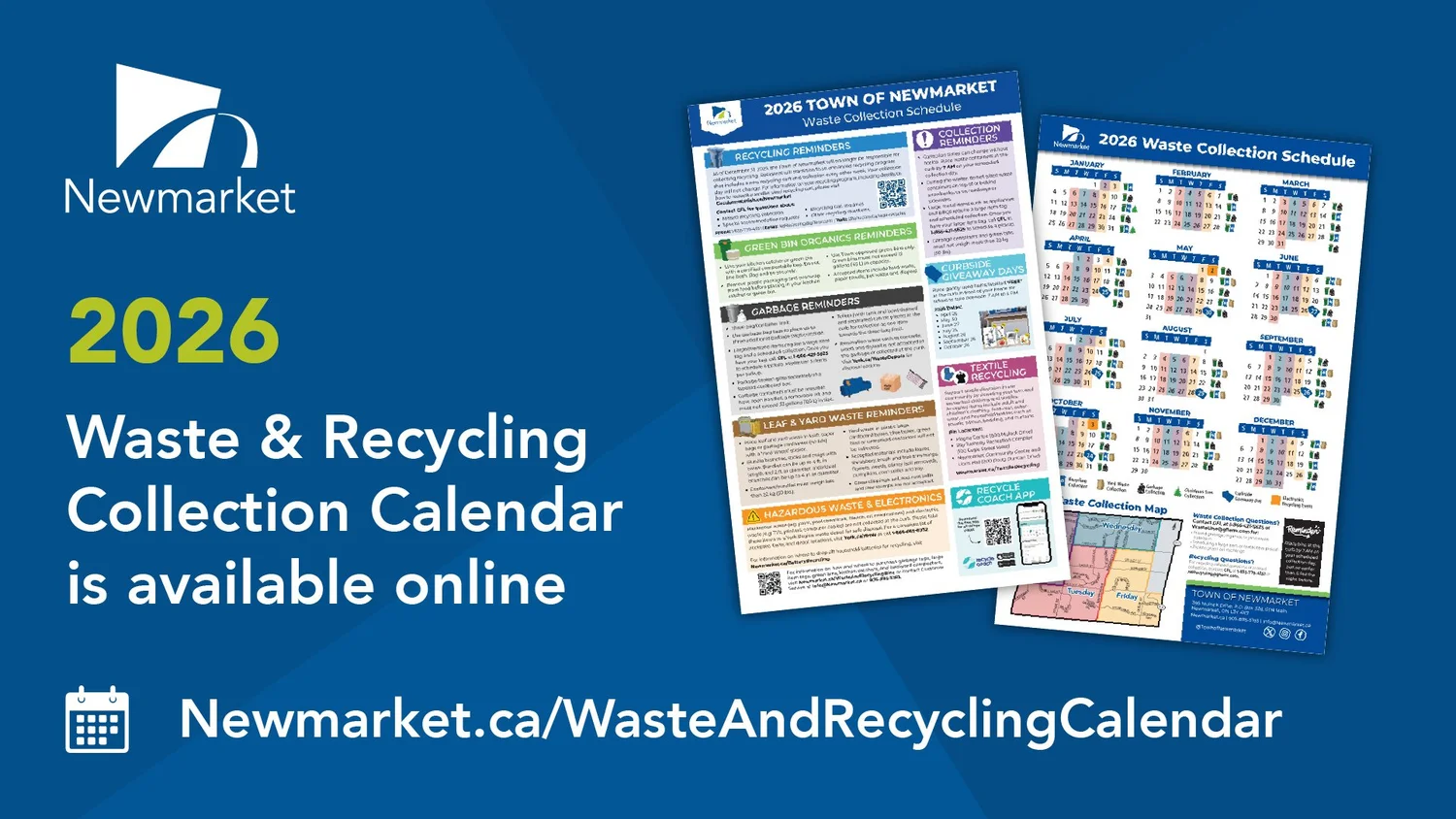 Find your 2026 Newmarket waste and recycling collection calendar ...