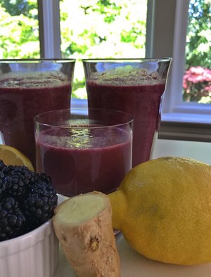 BLACKBERRY ZINGER SMOOTHIE — Dr Tara's Sunshine