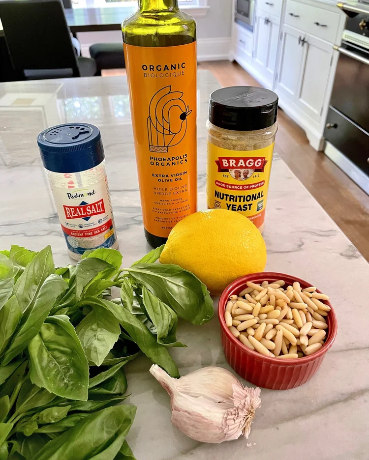 EASY-PEASY BASIL & PINE NUT PESTO — Dr Tara's Sunshine