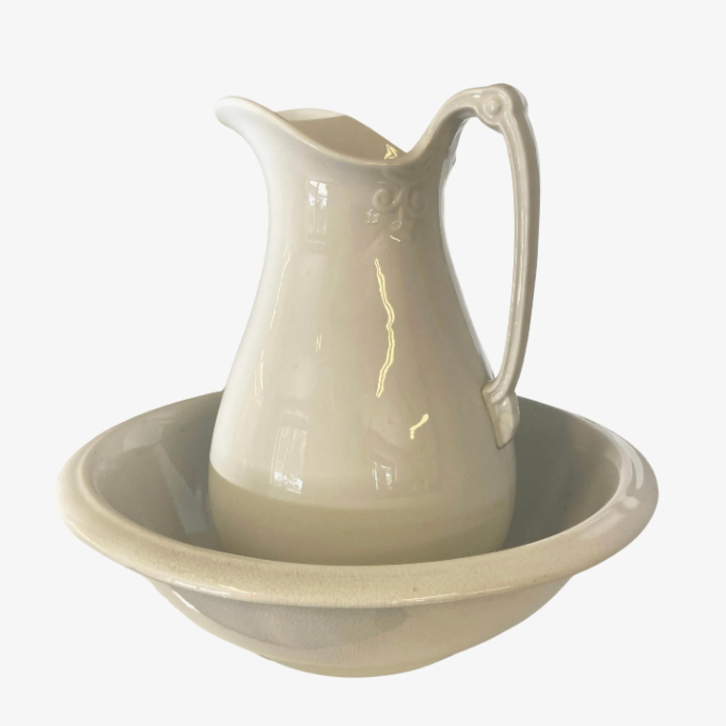 Antique Ironstone Pitcher & Basin | Montage Antique Ironstone Pitcher & Basin | Montage