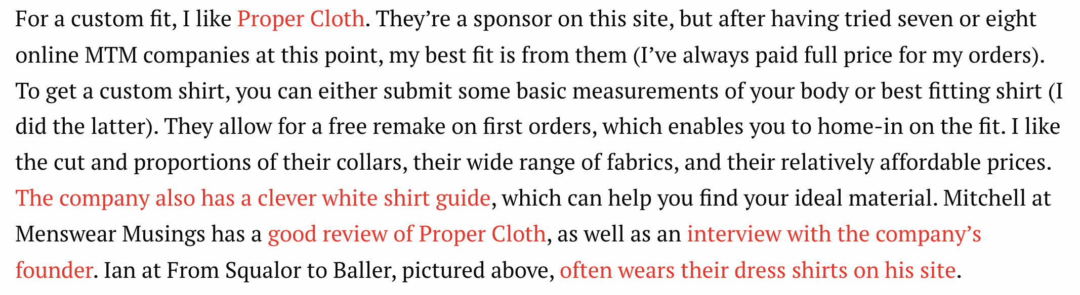Proper Cloth : une offre en demi-mesure intéressante — Les Indispensables