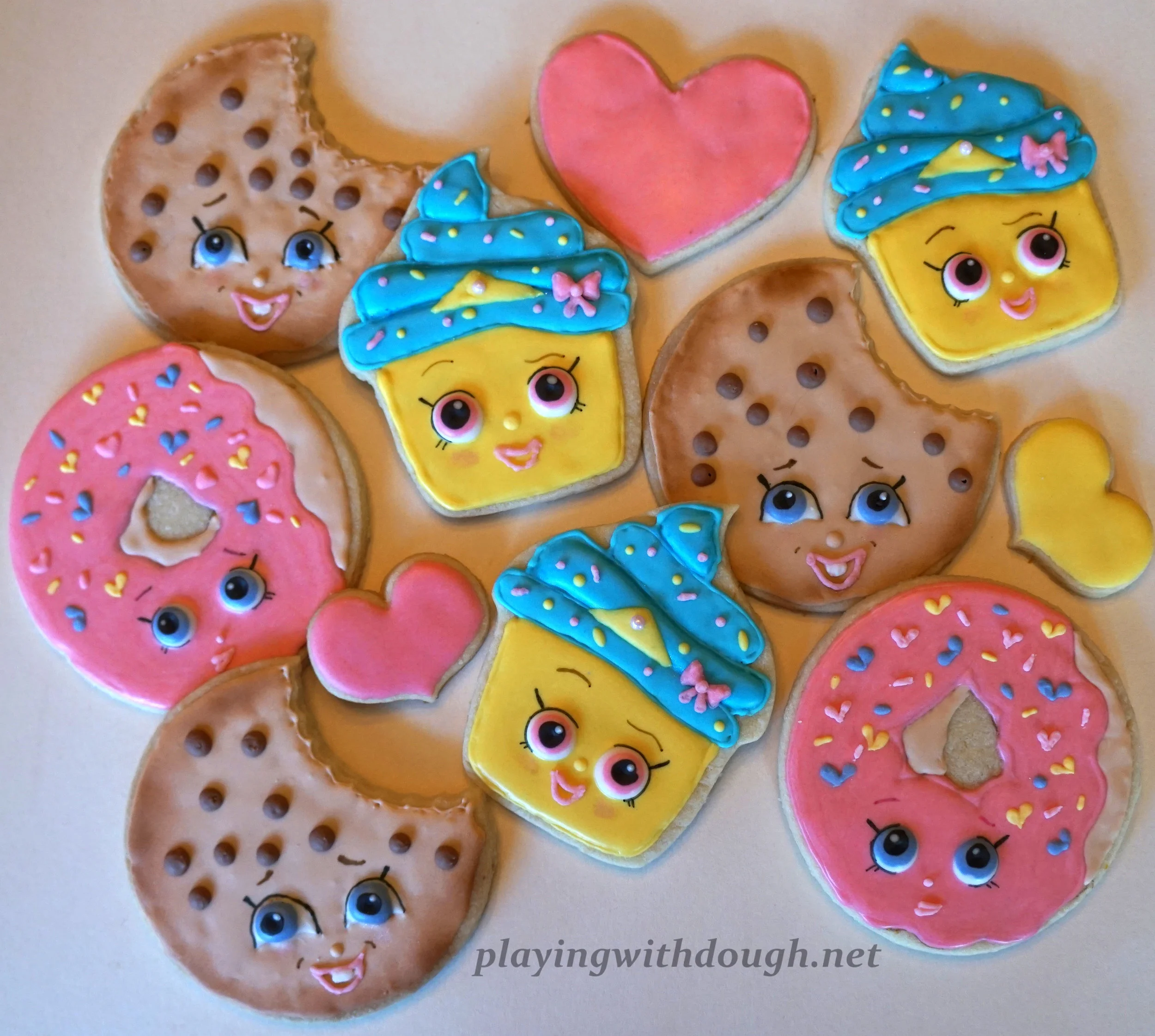 Shopkins Cookies — Playing with Dough