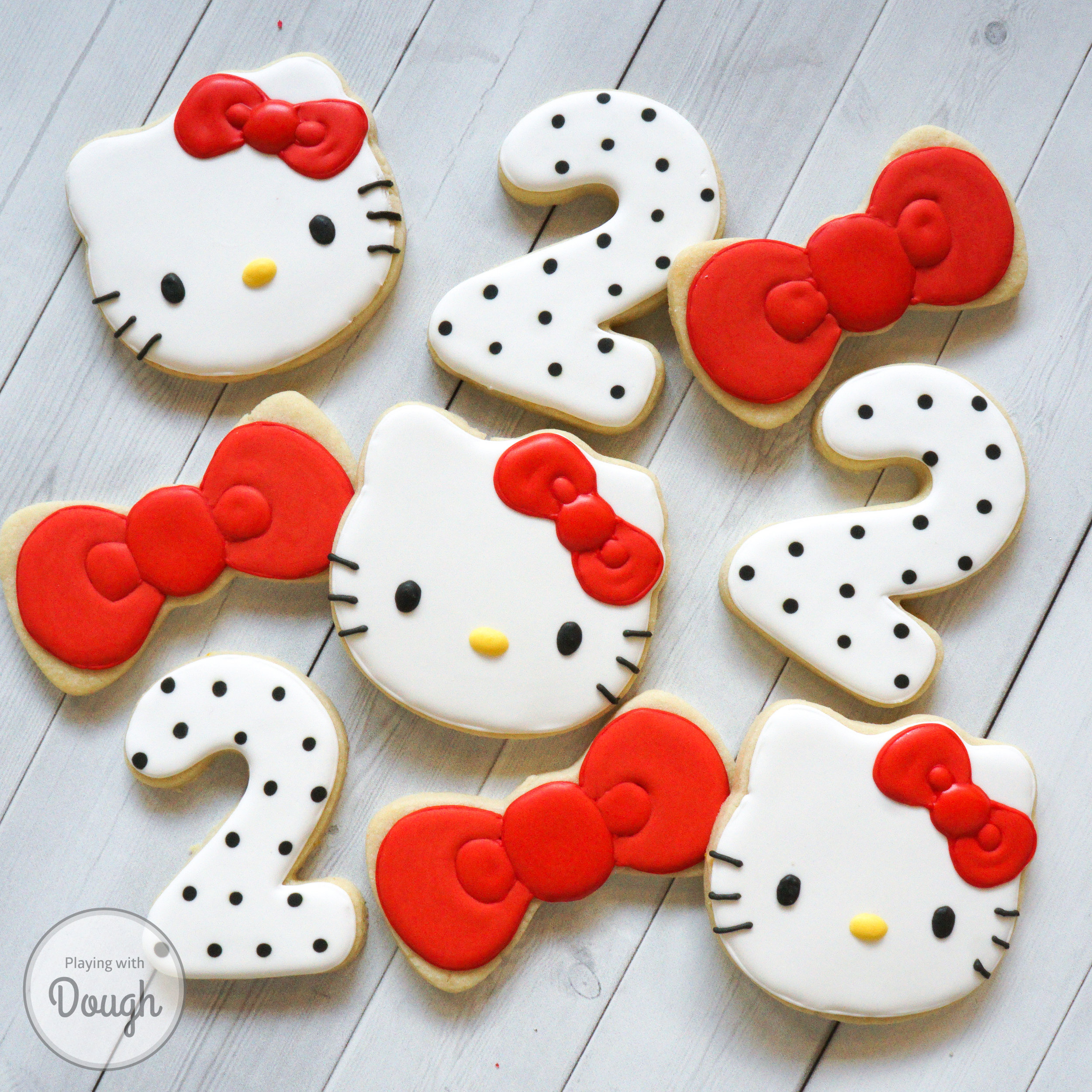 Playing with Dough - Custom Decorated Birthday Cookies