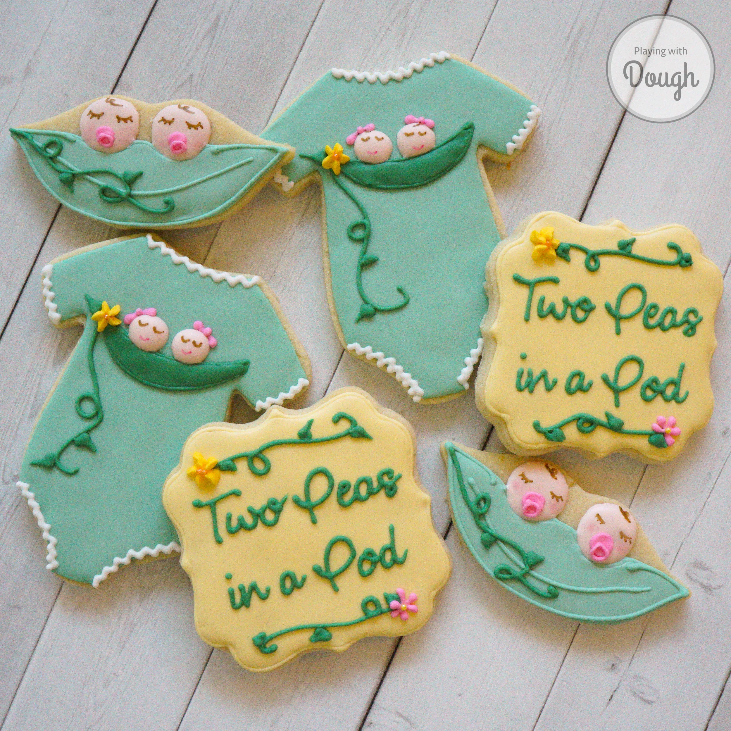 Two Peas in a Pod Cookies — Playing with Dough