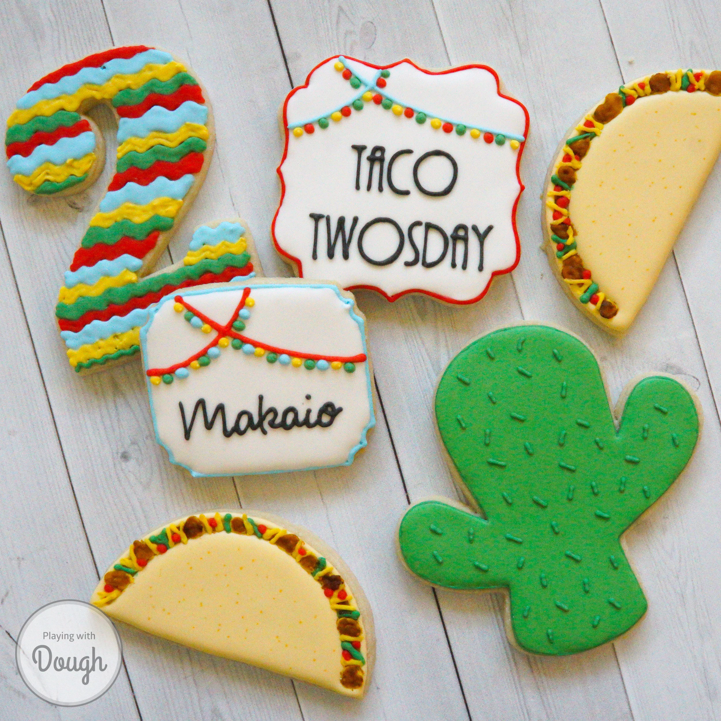 Taco Twosday Cookies — Playing with Dough