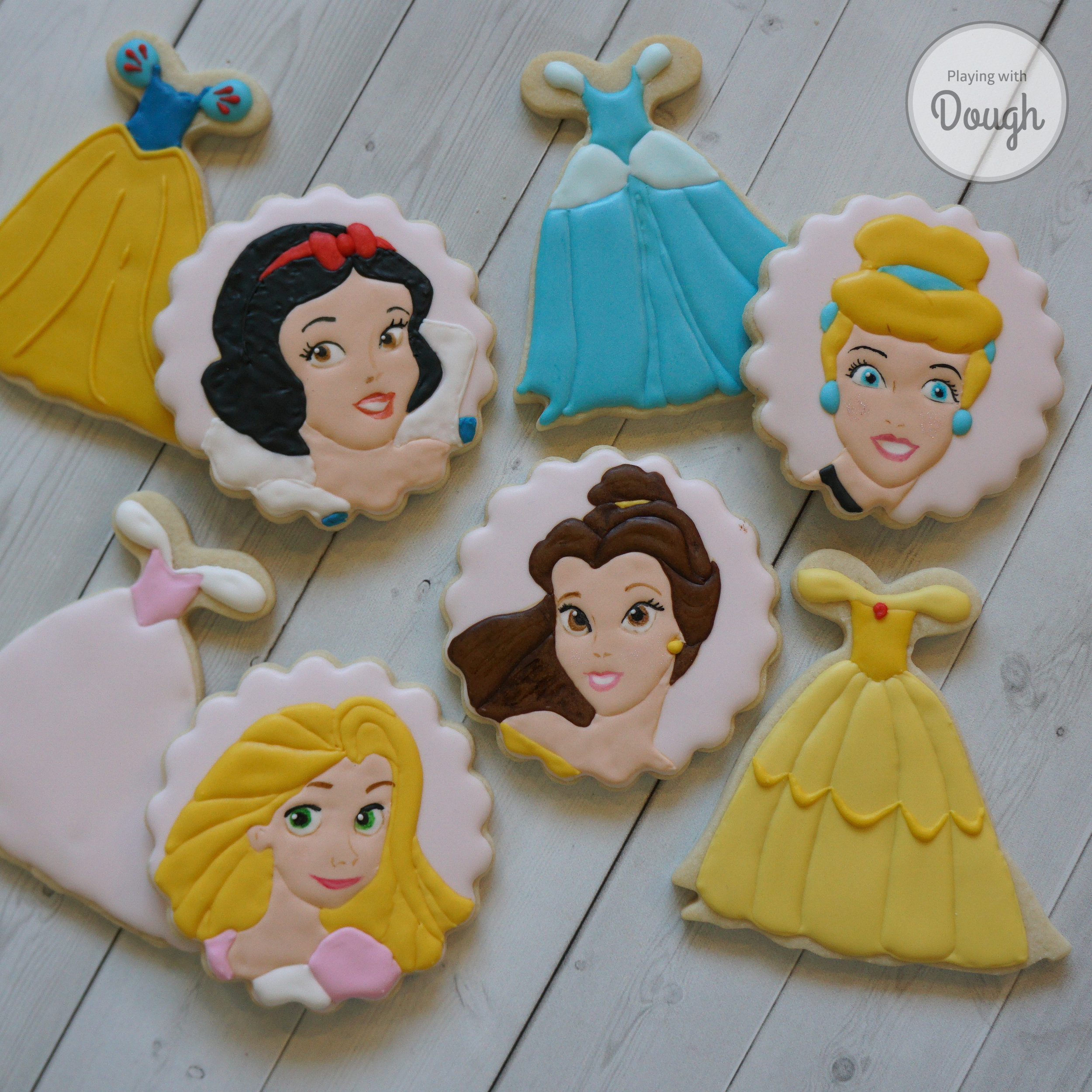 Disney Princess Cookies — Playing with Dough