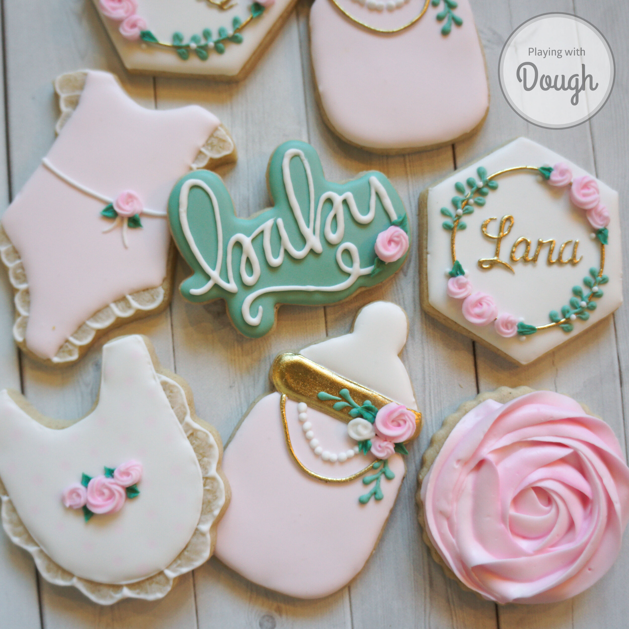 Playing with Dough - Custom Decorated Baby Cookies
