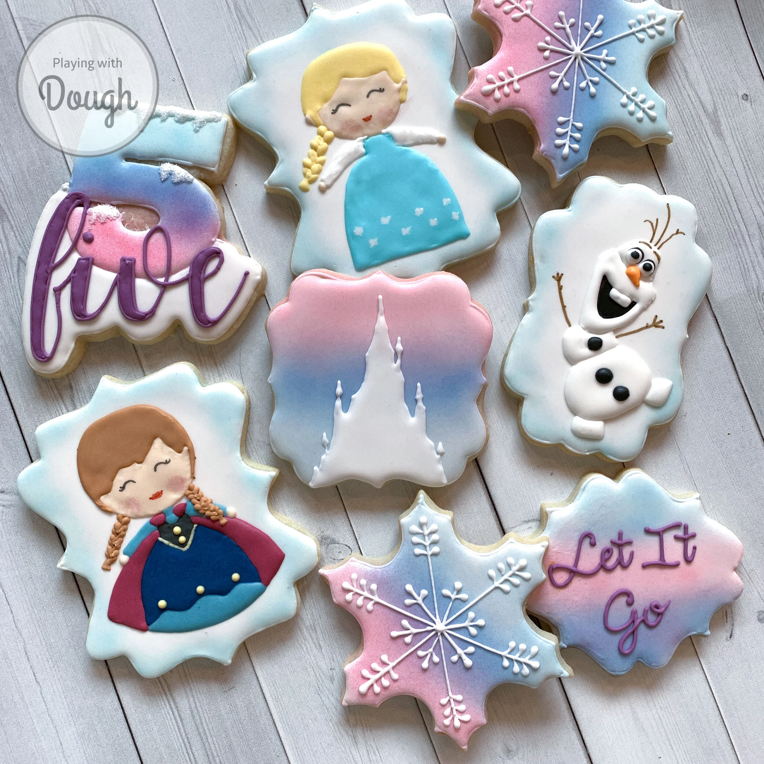 Playing with Dough - Custom Decorated Birthday Cookies