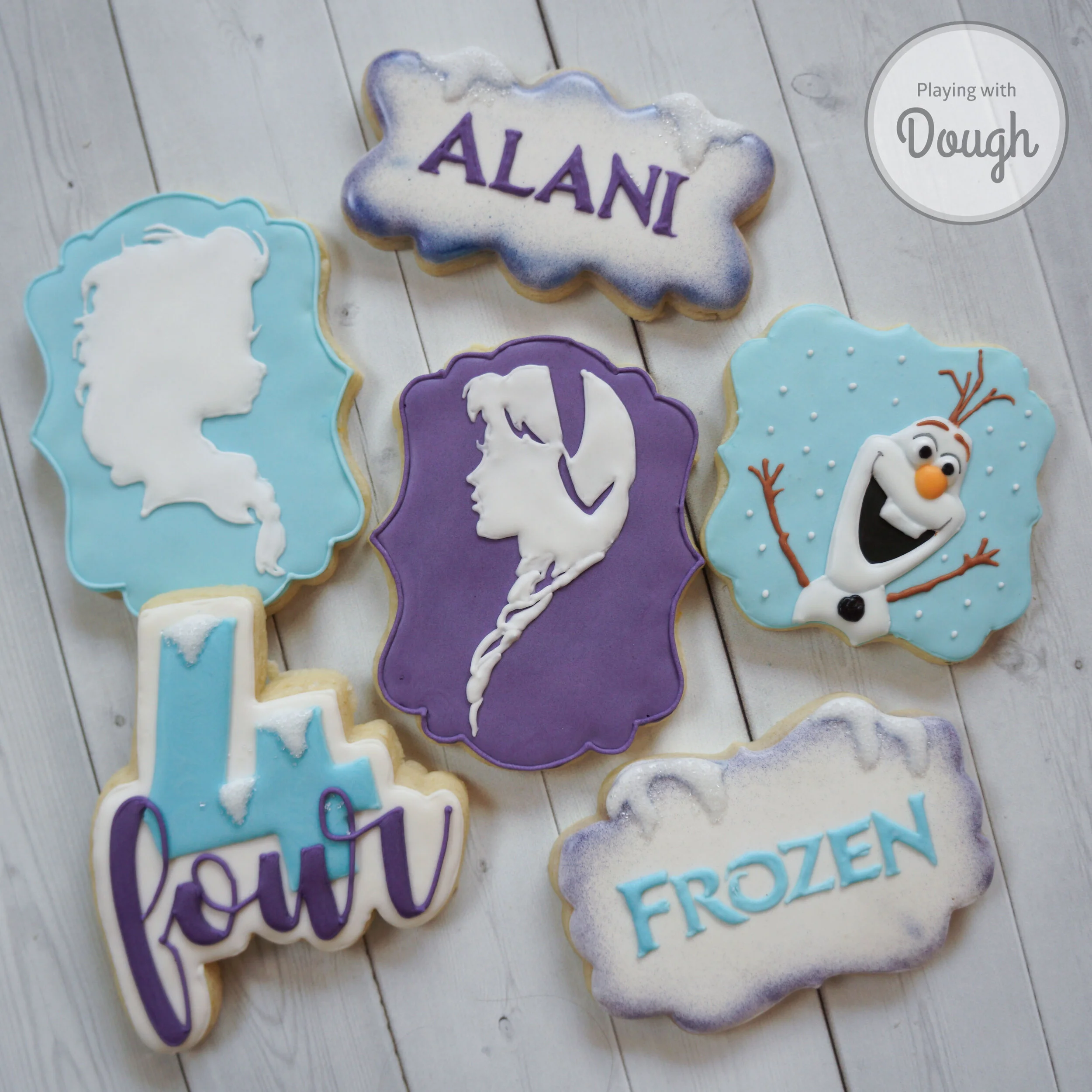 Playing with Dough - Custom Decorated Birthday Cookies