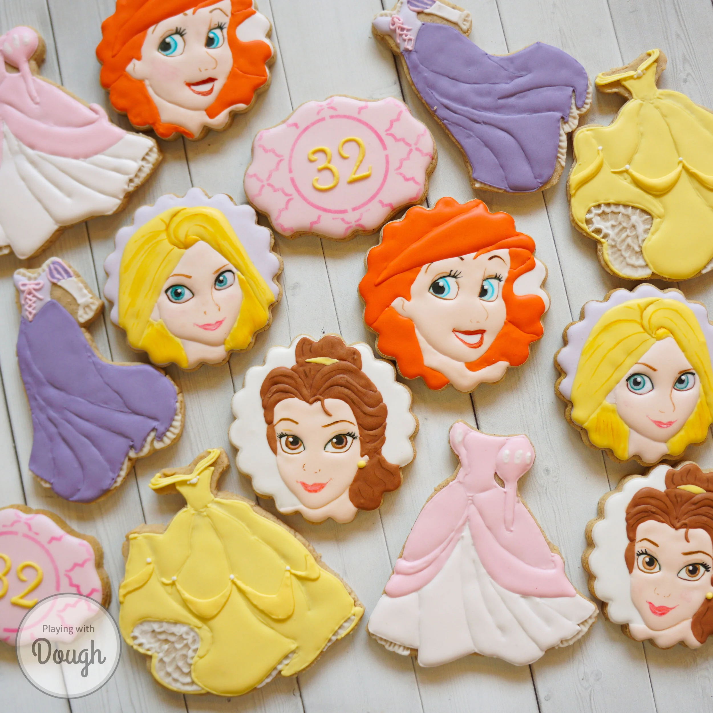 Disney Princess Cookies — Playing with Dough