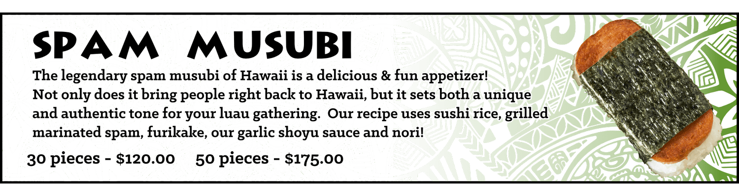 Starters — Chicago Luaus Catering