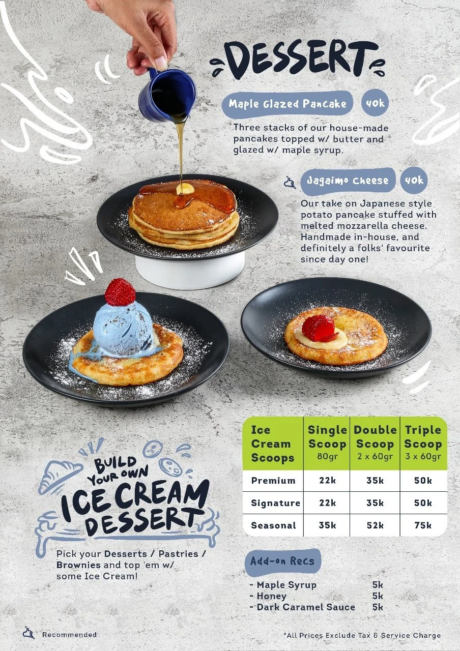 Menu Three Folks Lebak Bulus — three folks