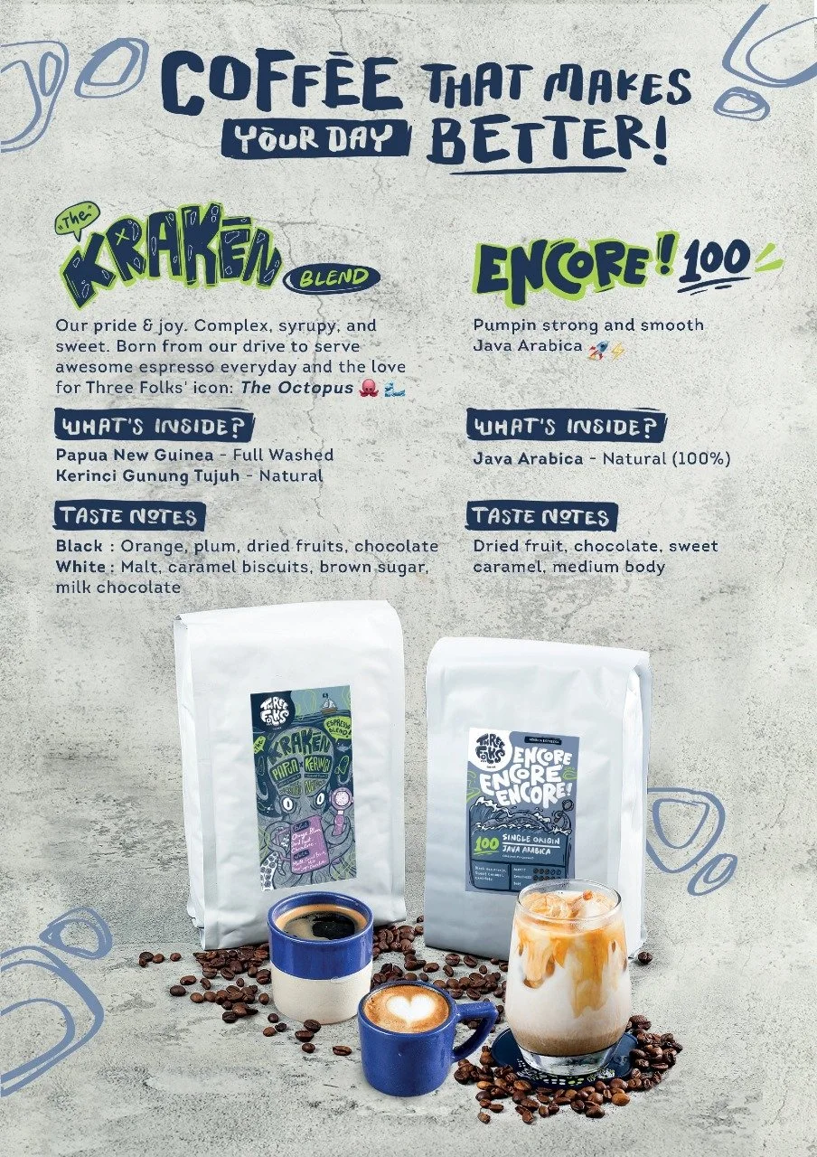 Menu Three Folks Lebak Bulus — three folks