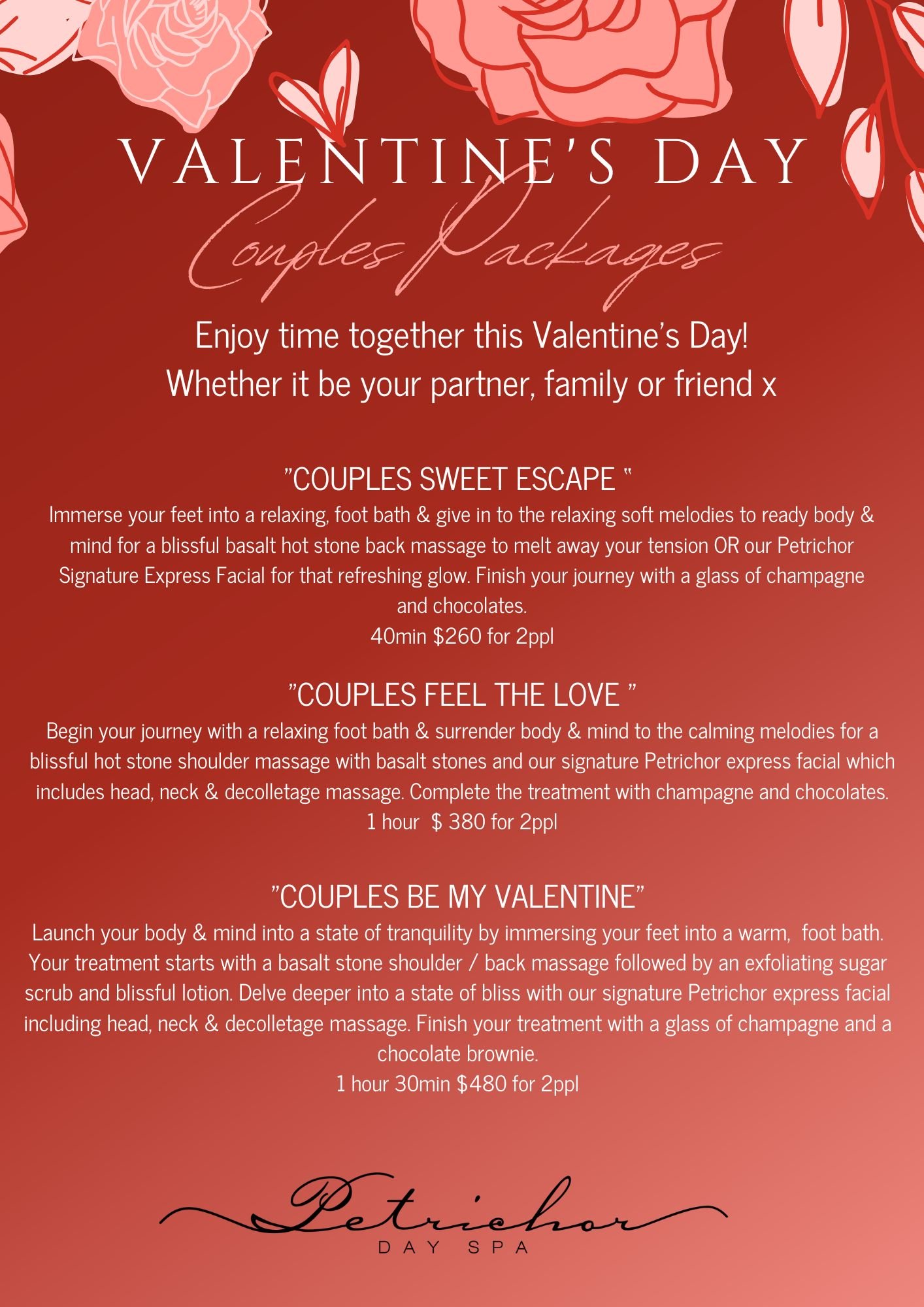 Spa Valentine Packages Valentine's Day Specials At Spa On The Plaza