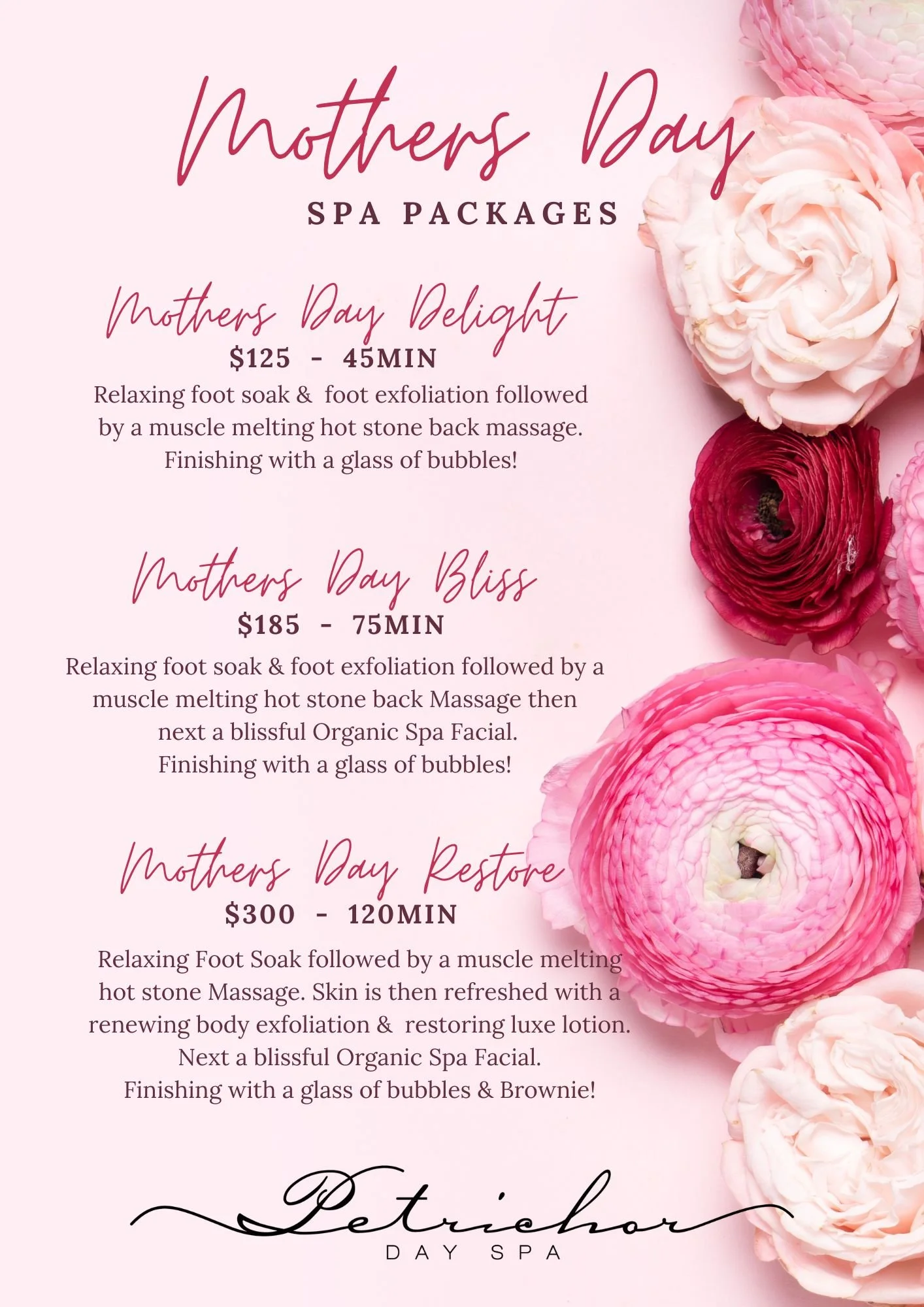 Mothers Day Spa Packages - Petrichor Day Spa — Petrichor Day Spa ...