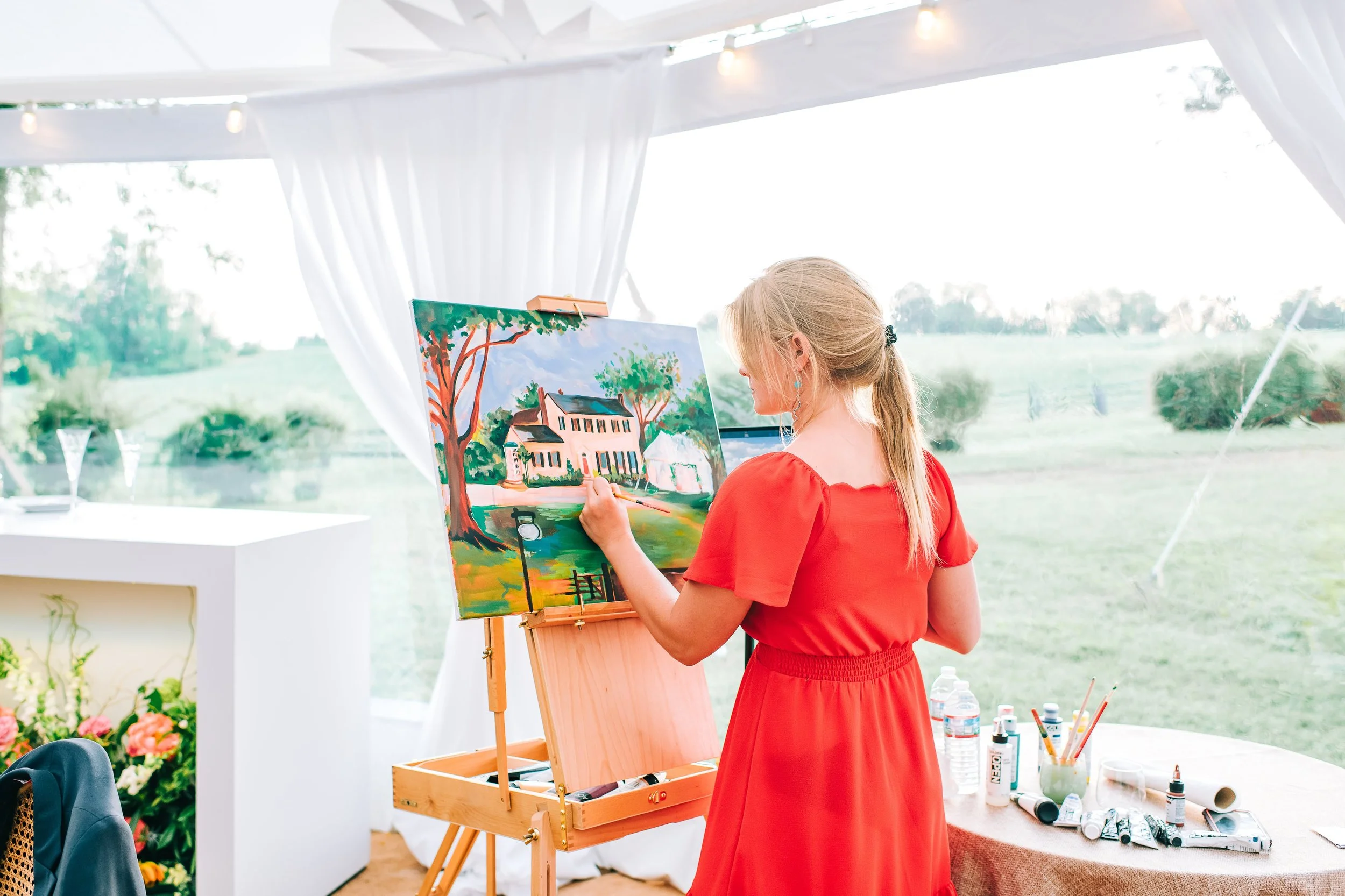 Live Wedding Painting