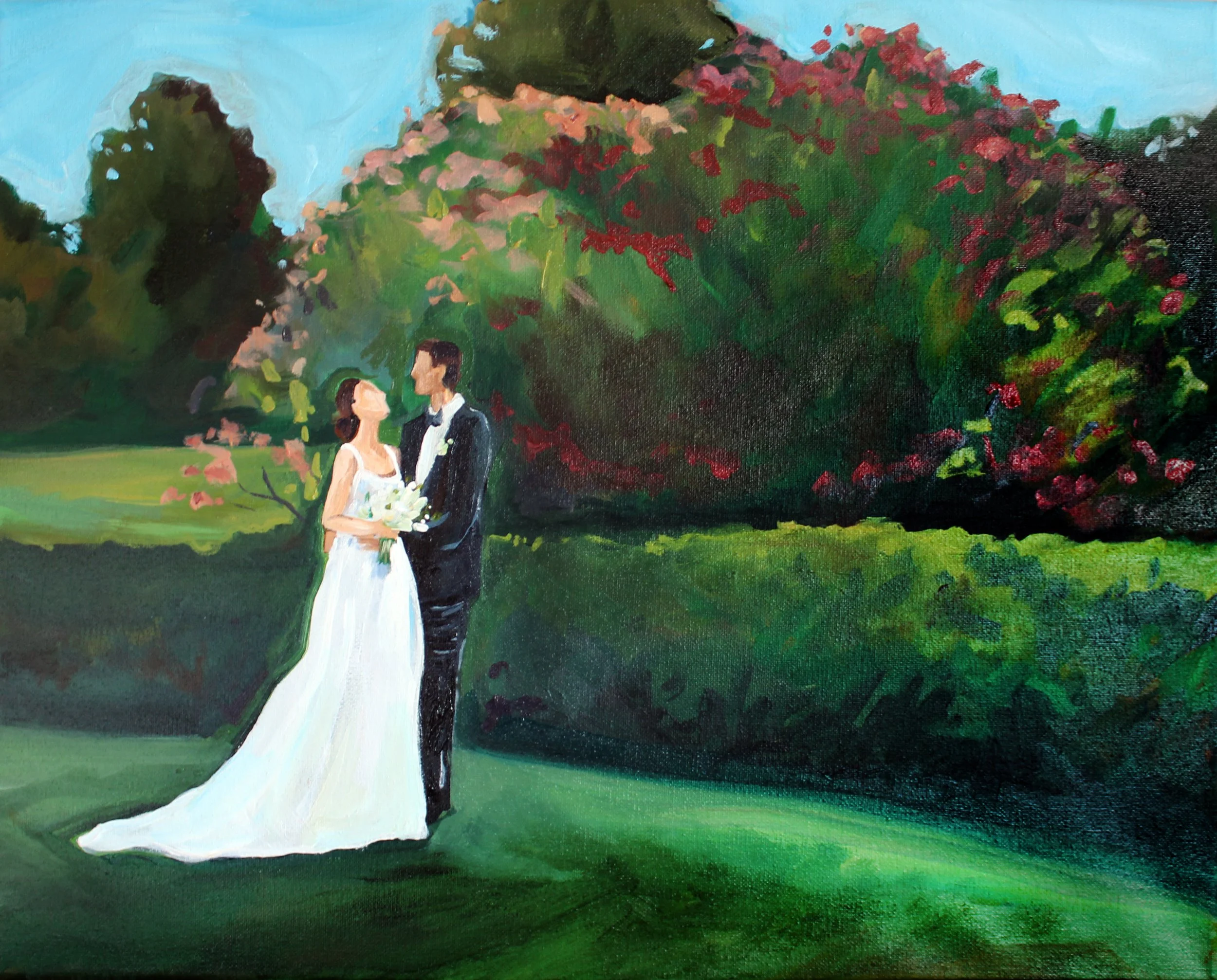 Live Wedding Painting