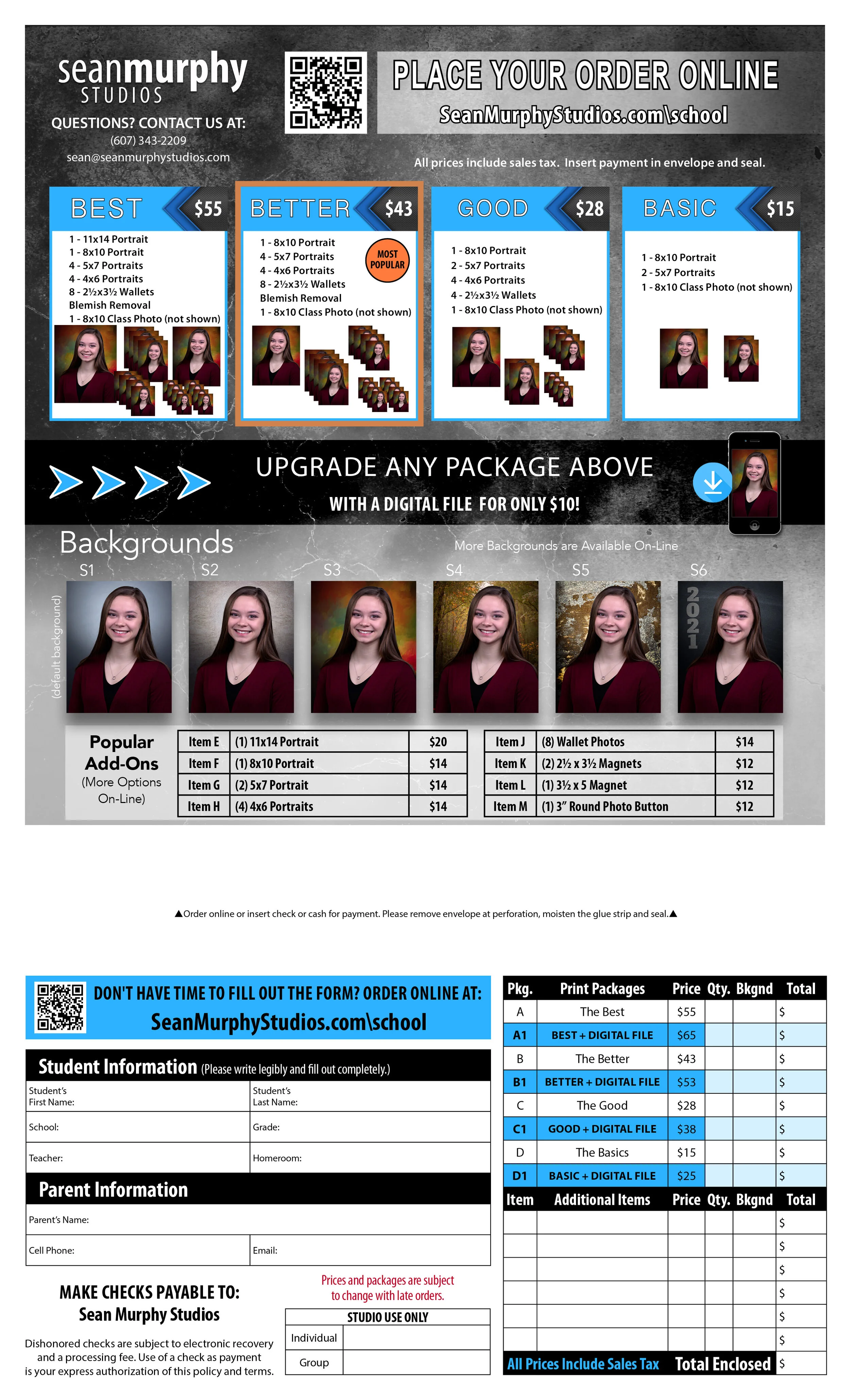 Personal Picture Day Sessions