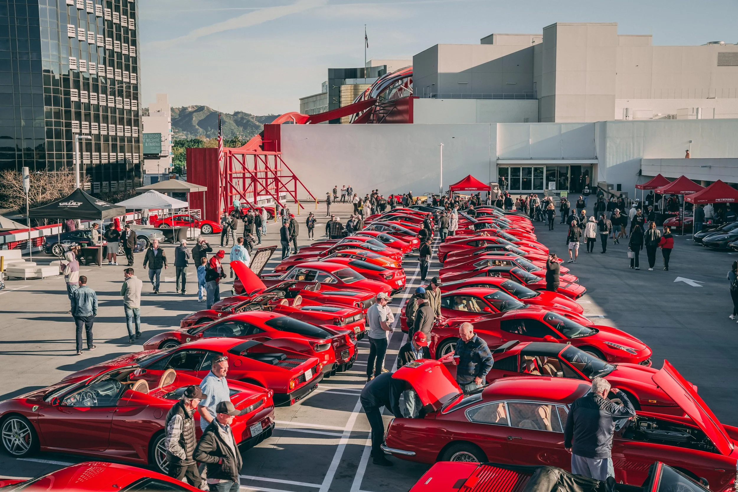 Ferrari Cruise-In at Petersen Museum — Avants