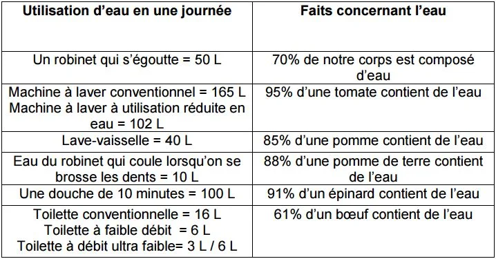 J'utilise autant d'eau?! (Niveau 9) — Safe Drinking Water Foundation