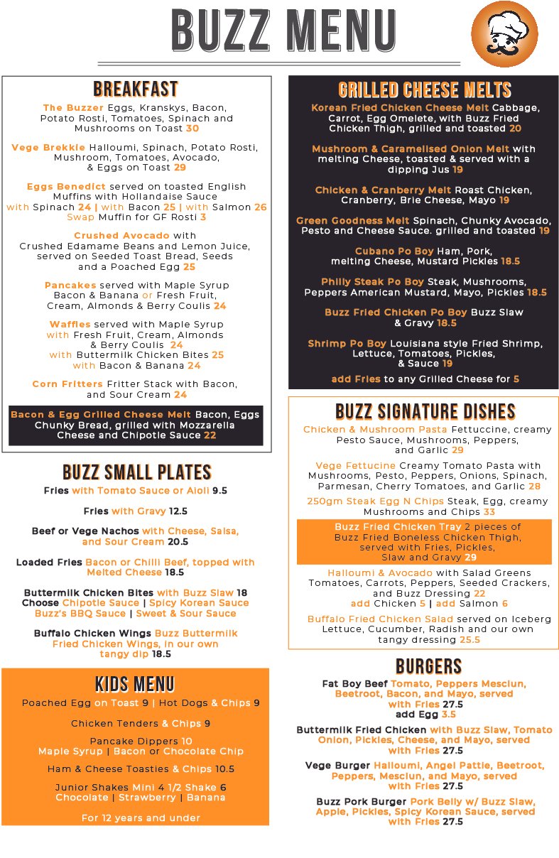 Current Menu — Buzz