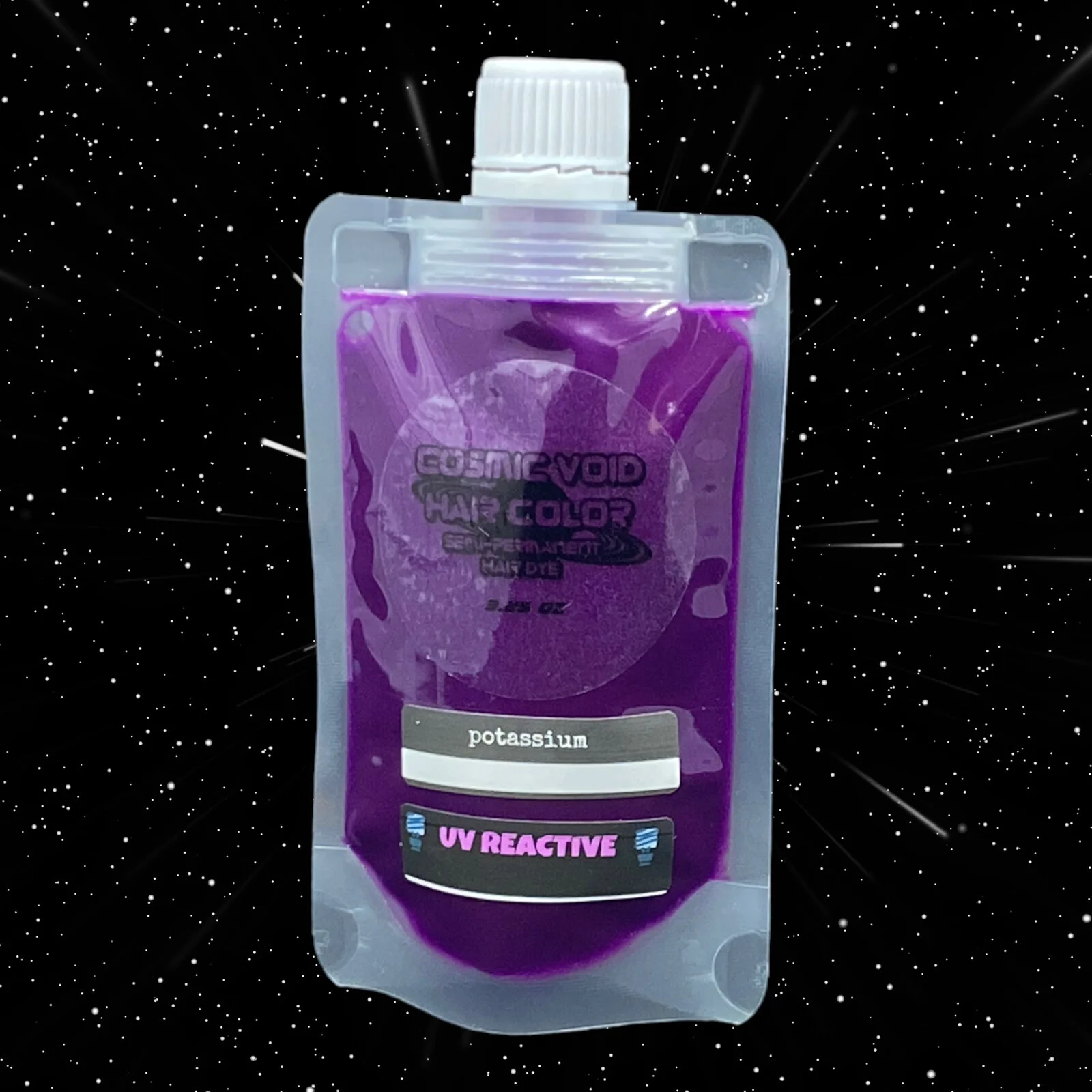 UV REACTIVE Phosphorus Green Hair Dye — Cosmic Void