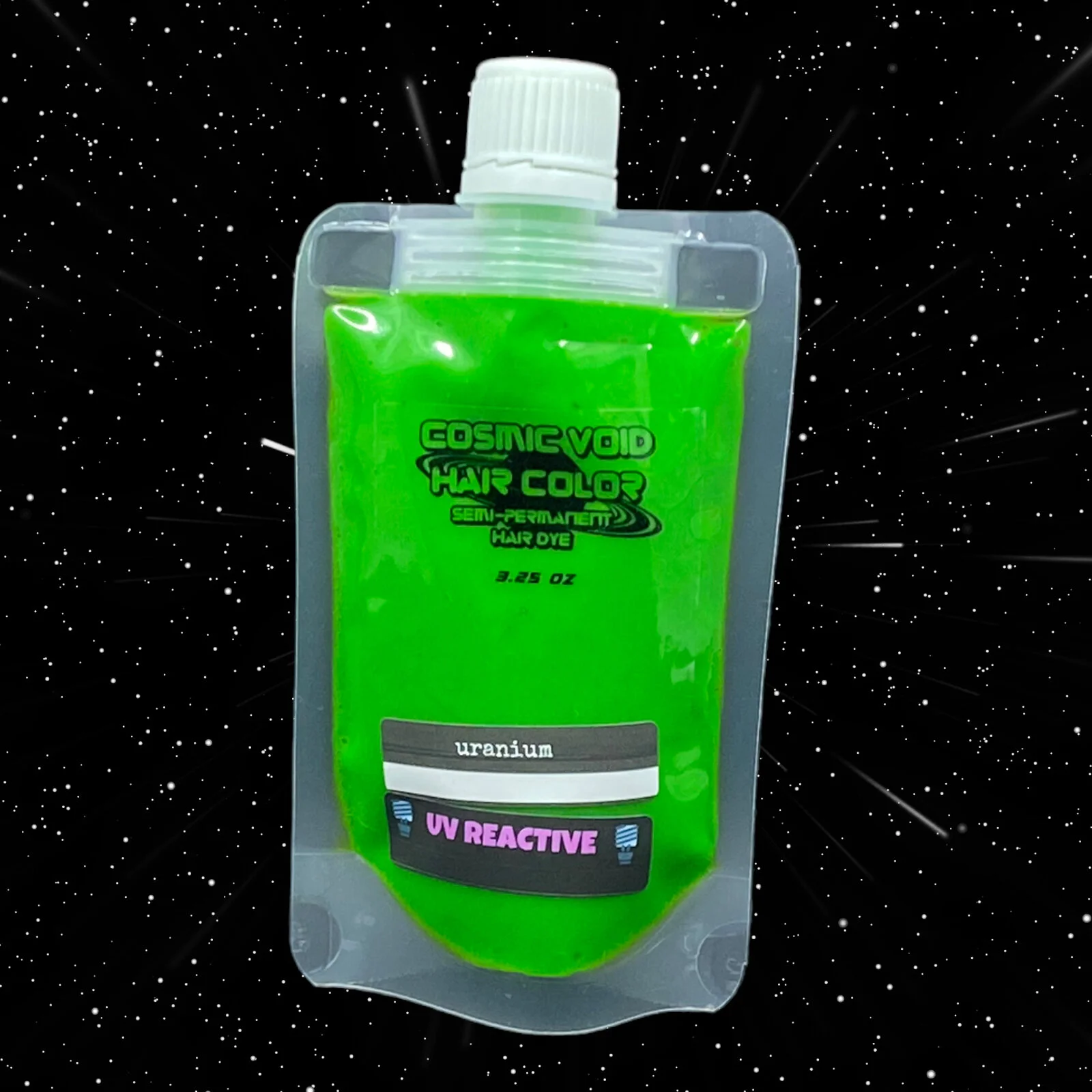 UV REACTIVE Polonium Hot Yellow Hair Dye — Cosmic Void