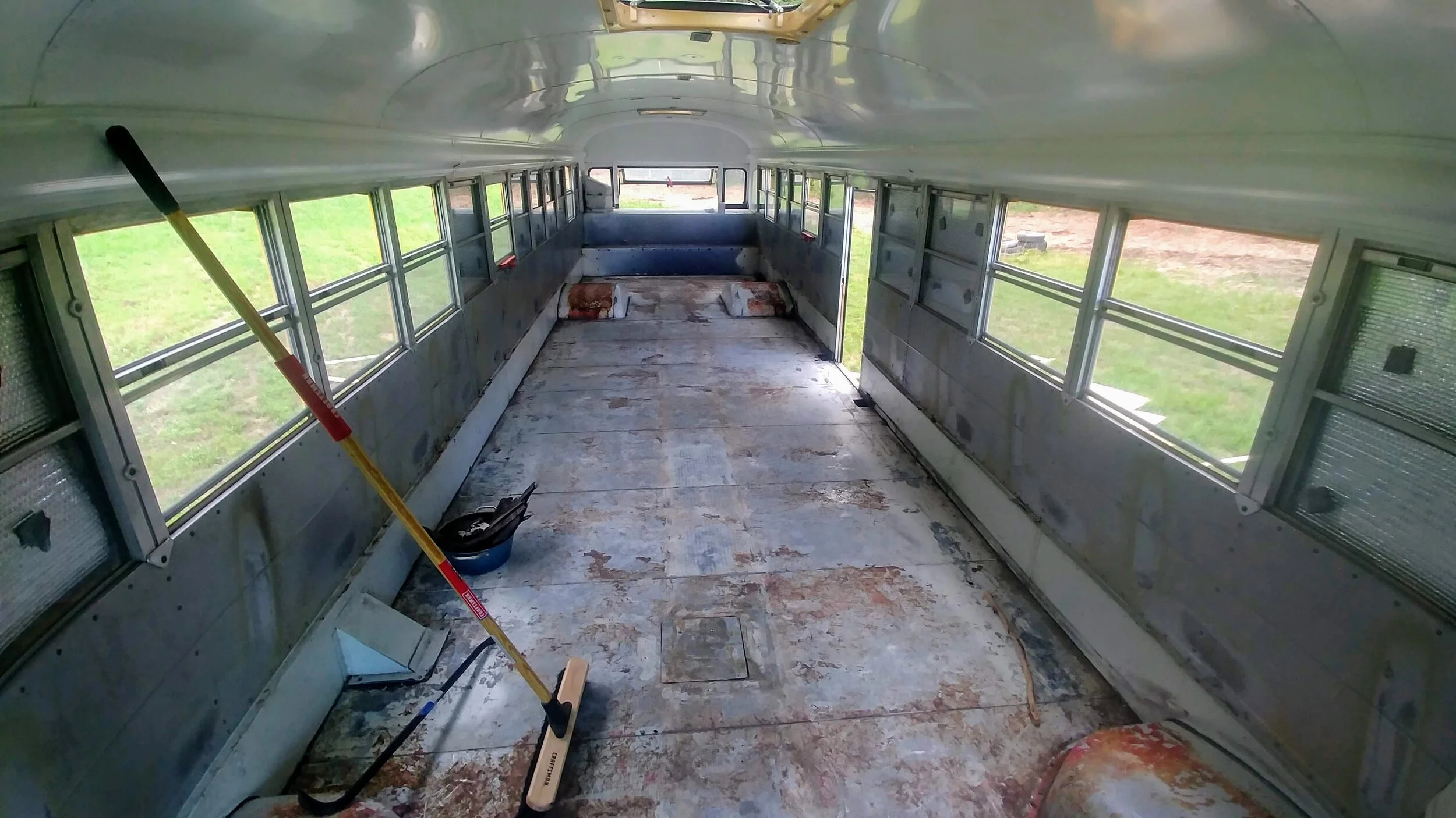 Bus Conversion Phase 1: Demolition — Savvy Dispatches