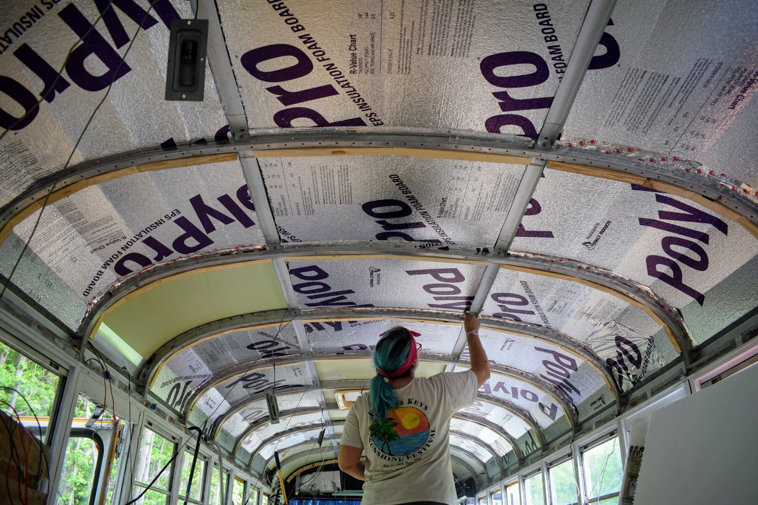 Installing a Pine Tongue & Groove Ceiling on Our Skoolie — Savvy Dispatches
