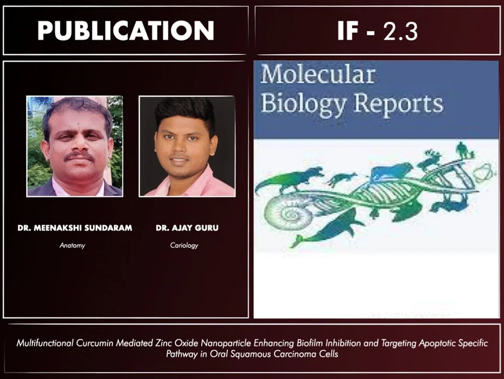 Dr. Meenakshi Sundaram - Impact Publication - IF: 2.3 — anatsdc