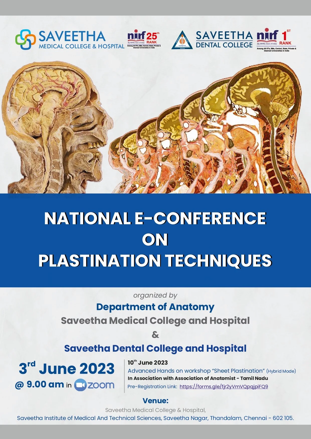 National e-Conference on Plastination Techniques - 3rd June 2023 ...