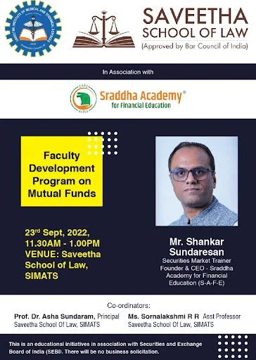 Saveetha School of Law — Faculty Development Program