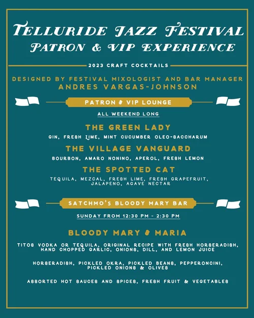 VIP Experience — Telluride Jazz Festival