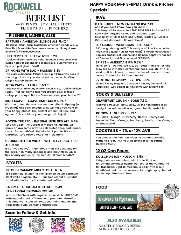 Rockwell Brewery Rockwell Brewery