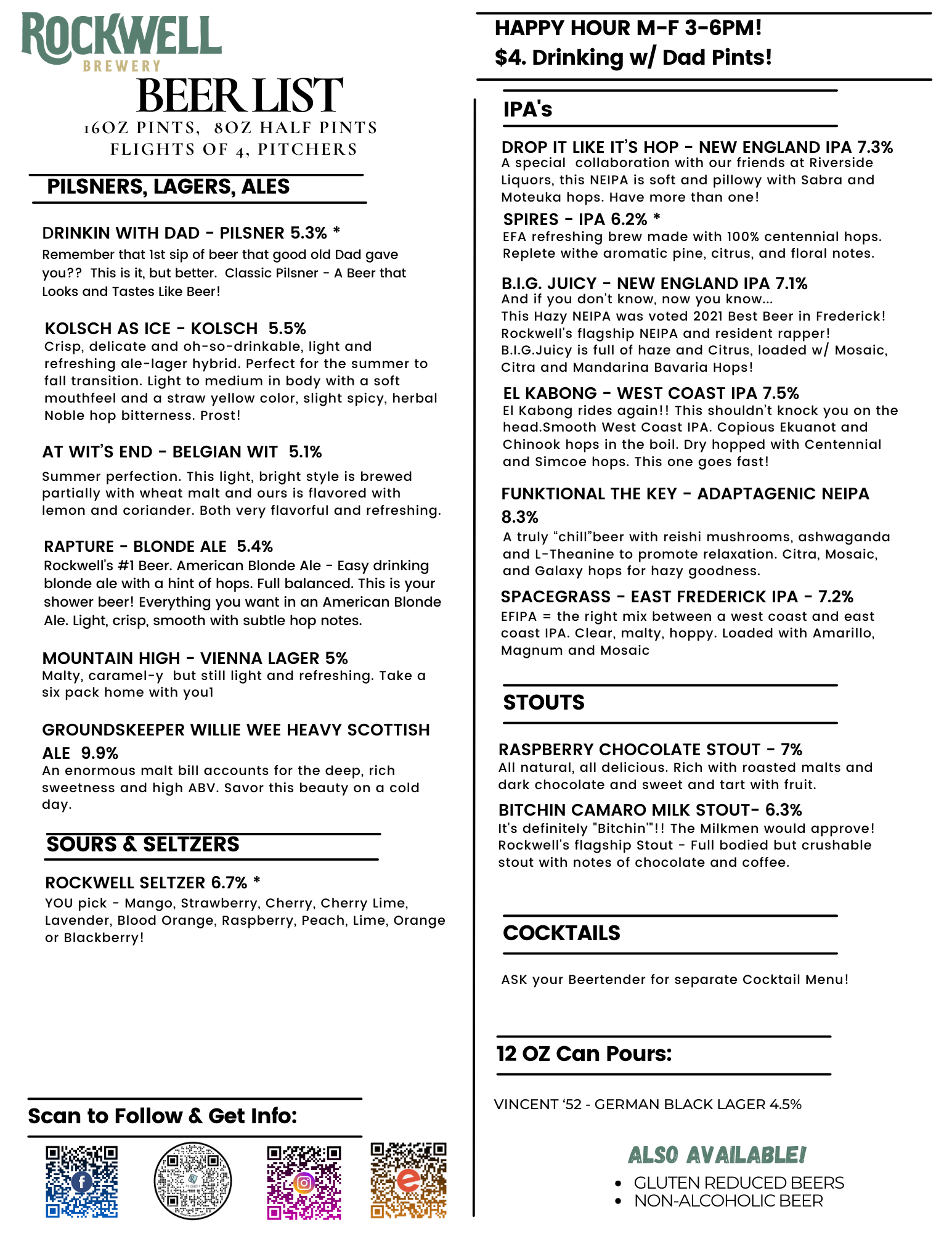 Rockwell Brewery Rockwell Brewery