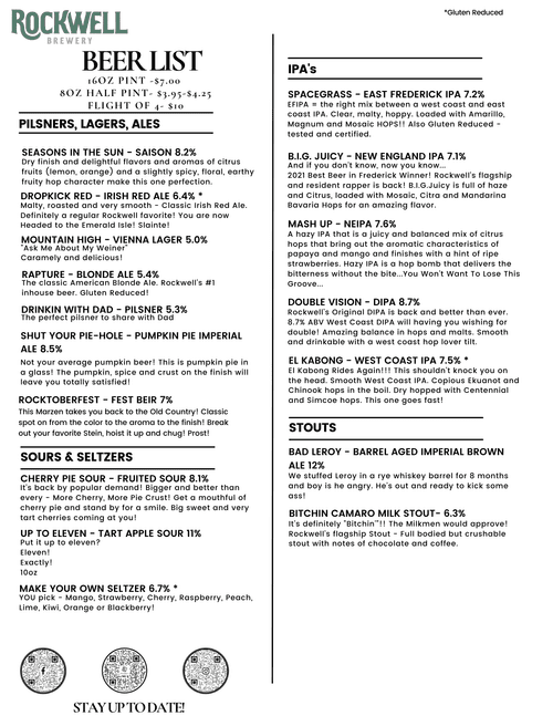 Rockwell Brewery Rockwell Brewery